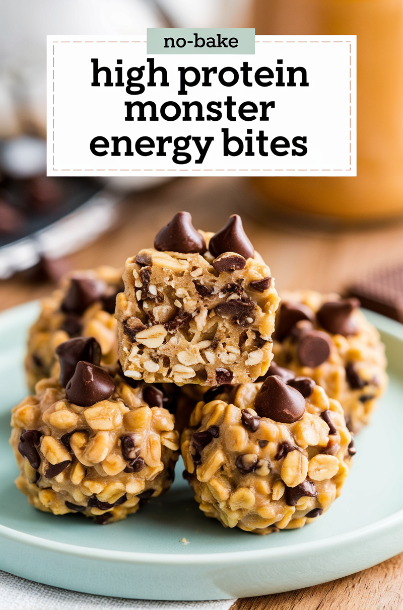 High Protein Monster Energy Bites: Your Ultimate Grab‐and‐Go Power ...