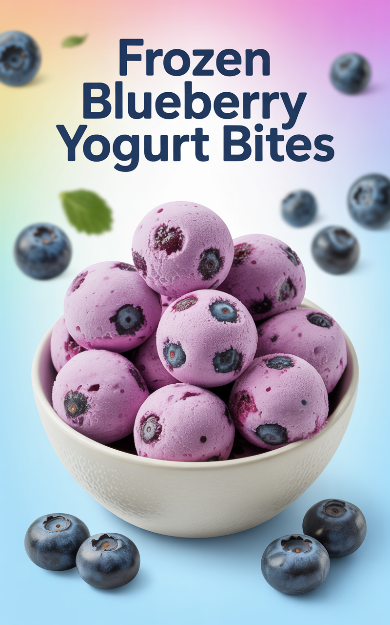 Biting into Bliss: Homemade Frozen Blueberry Yogurt Bites That Satisfy ...