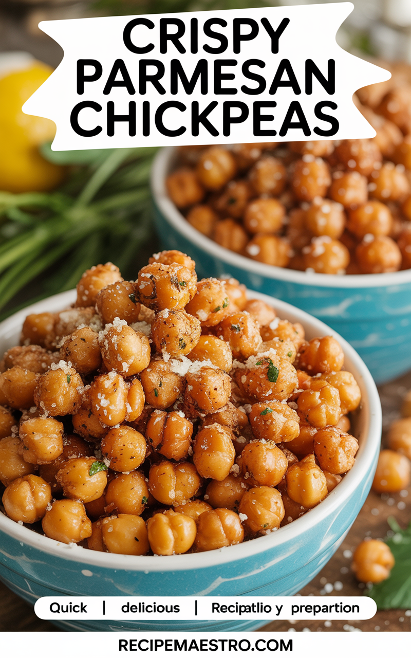 Cheesy Crunch: Homemade Roasted Chickpeas with Parmesan for Ultimate ...