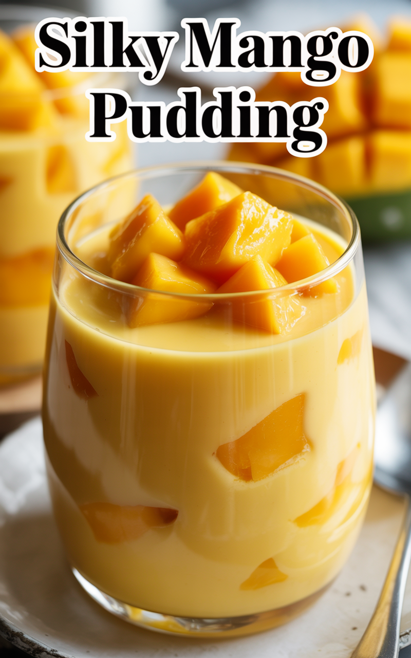 Silky Mango Pudding: A Tropical Delight of Smooth & Refreshing Elegance ...