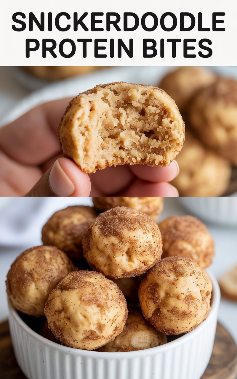 Snickerdoodle Protein Bites: A No-Bake, Protein-Packed Treat for Busy ...