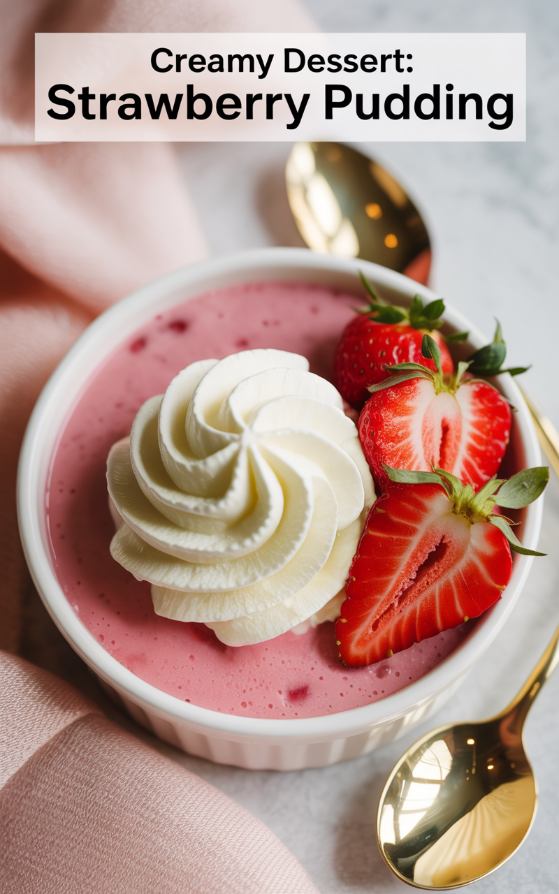 Strawberry Pudding Perfection: A Fresh, Creamy Dessert Delight - Snack ...